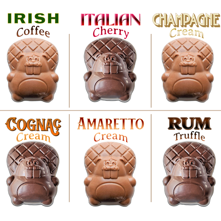 BOX OF 6 CHOCOLATE CREAM FILLED BEAVERS - NEW FLAVORS! – Liquor Whaaat?!